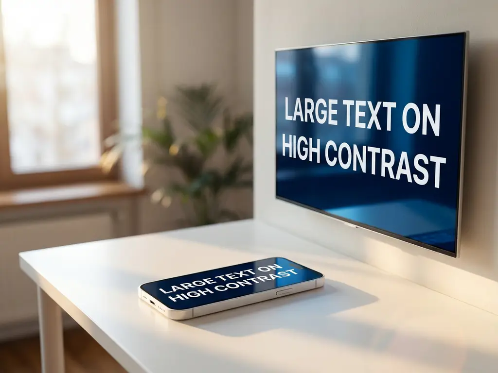What iPhone screen mirroring features work with accessibility settings ...